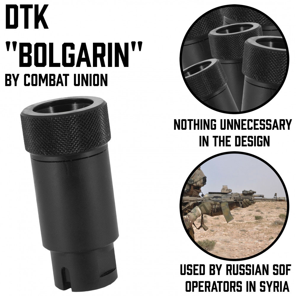 DTK "Bulgarian" Lightweight CNC AK Flash Hider Combat Union - Airsoft ...